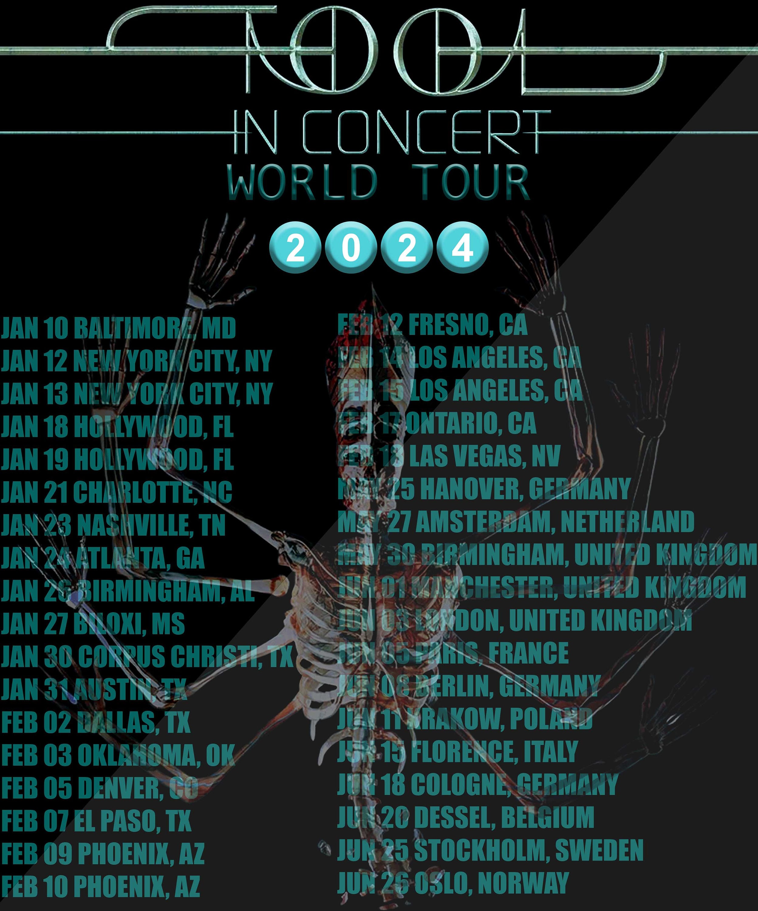 Tool In Concert 2024 Tour 2024 Shirt | Tool Fan Gift Shirt sold by ...