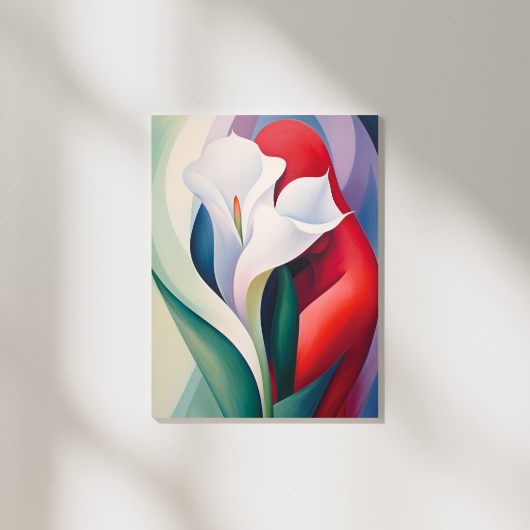Georgia O'keeffe Inspired the Kiss Printable Wall Art - Etsy