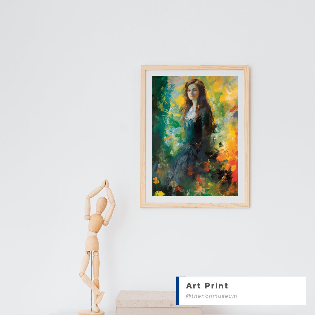 Claude Monet Inspired Mona Lisa Printable Wall Art Download - High-res ...