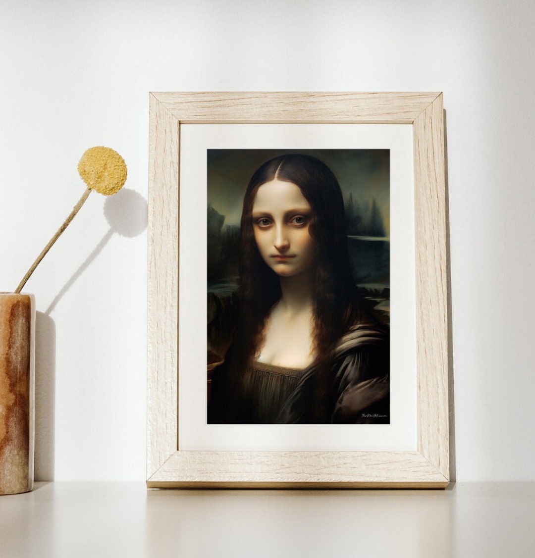 Rembrandt-inspired Mona Lisa: Printable Wall Art of the Iconic Lady ...