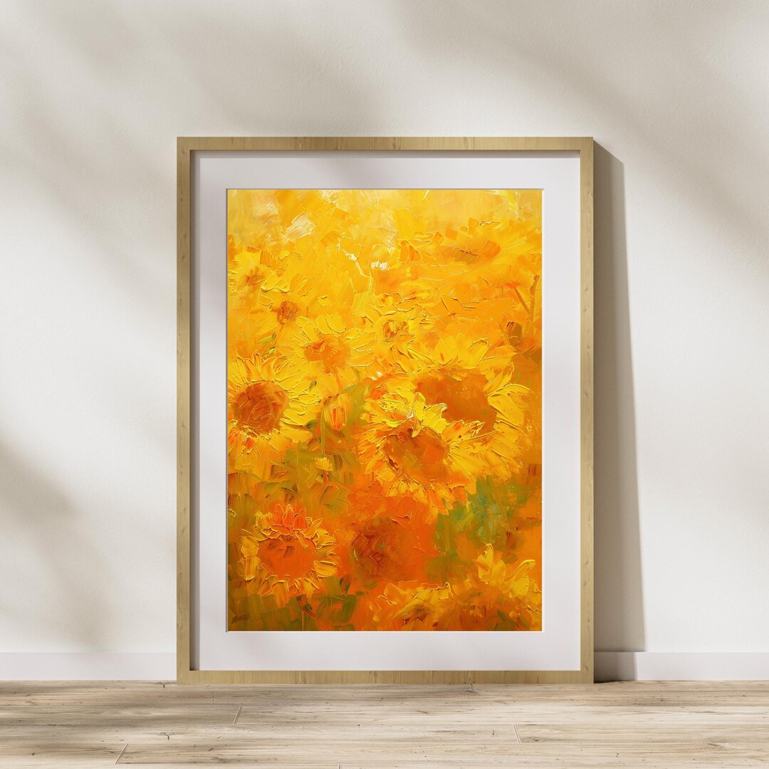 Sunflowers by Van Gogh - Mark Rothko Inspired - Printable Wall Art ...