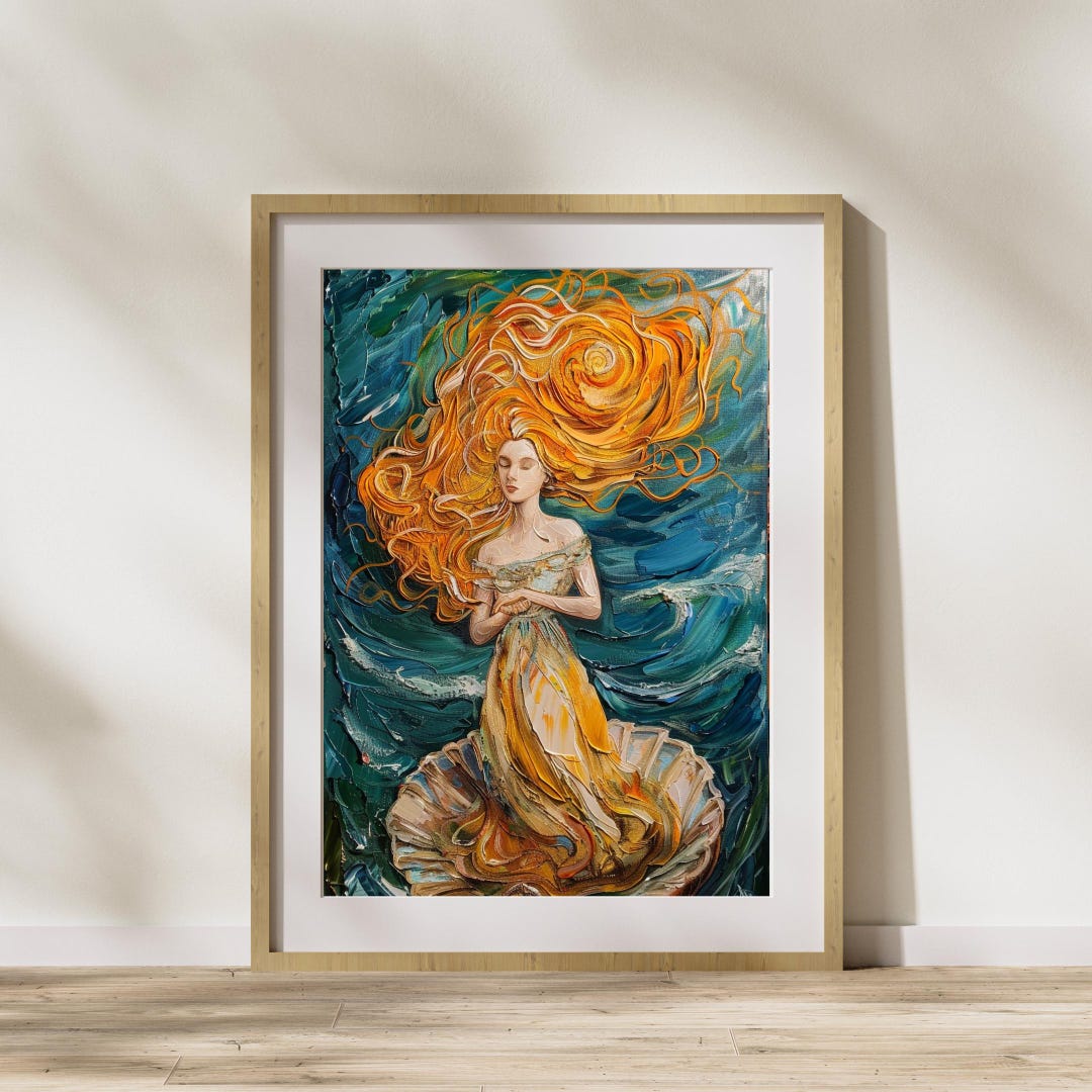 Van Gogh-inspired Birth of Venus – Printable Wall Art – Starry Night ...