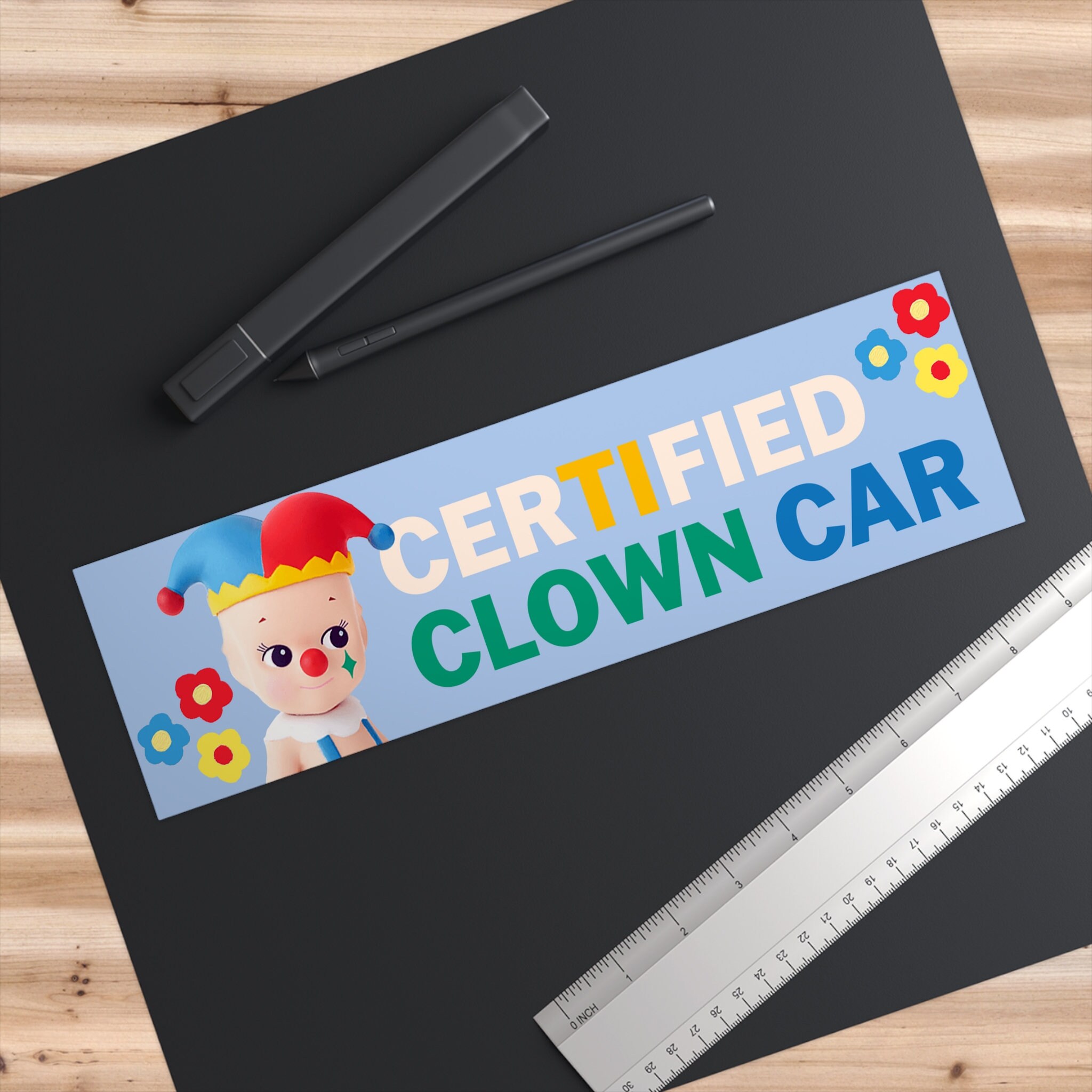 Sonny Angel Certified Clown Car Bumper Sticker - Etsy
