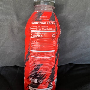 Prime WWE Special Limited Edition Meta Moon Red & Black Bottle - Etsy