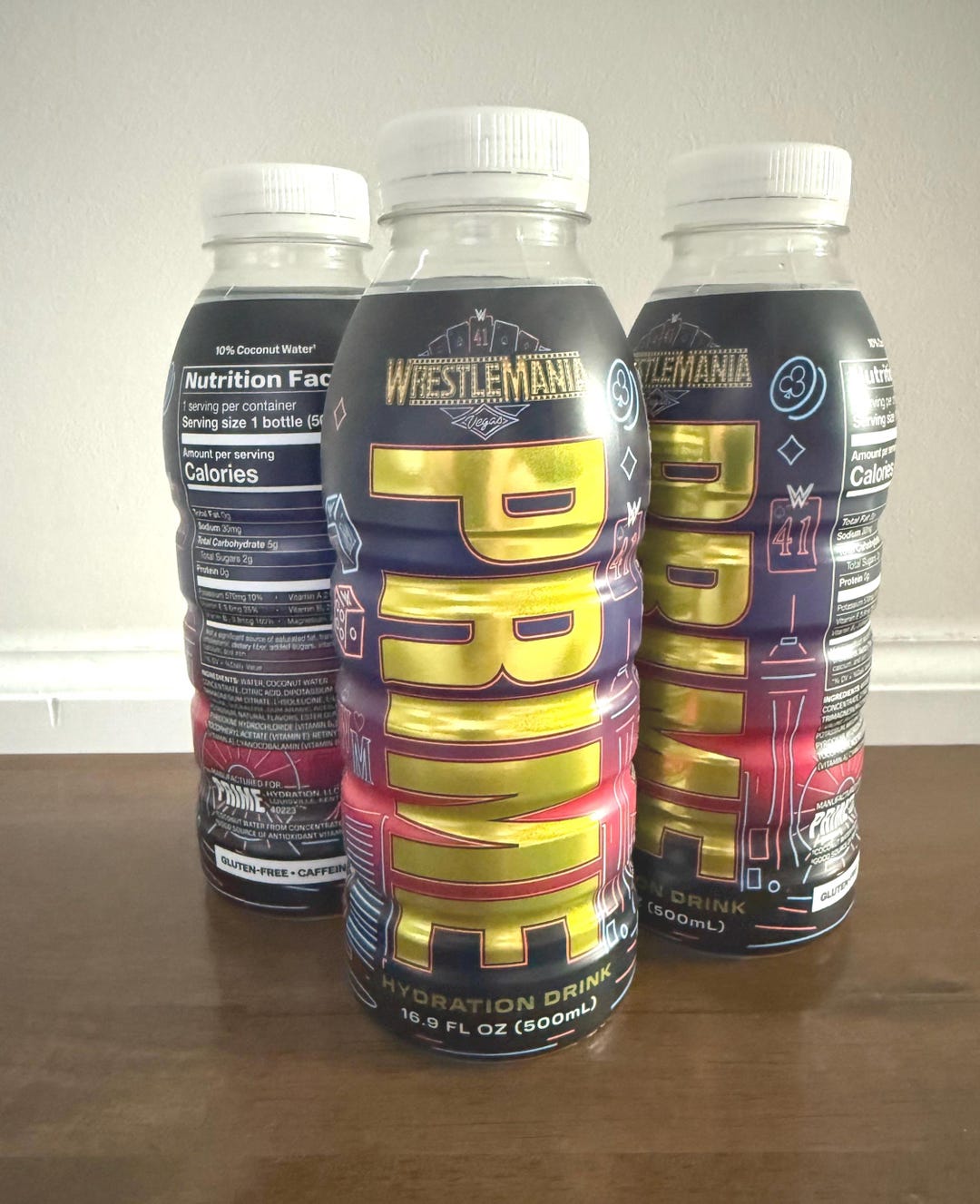 WWE Wrestlemania 41 Las Vegas Edition Prime Sealed Bottle - Etsy