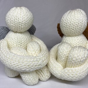 Knitted Guardian Sitting Angels - Etsy