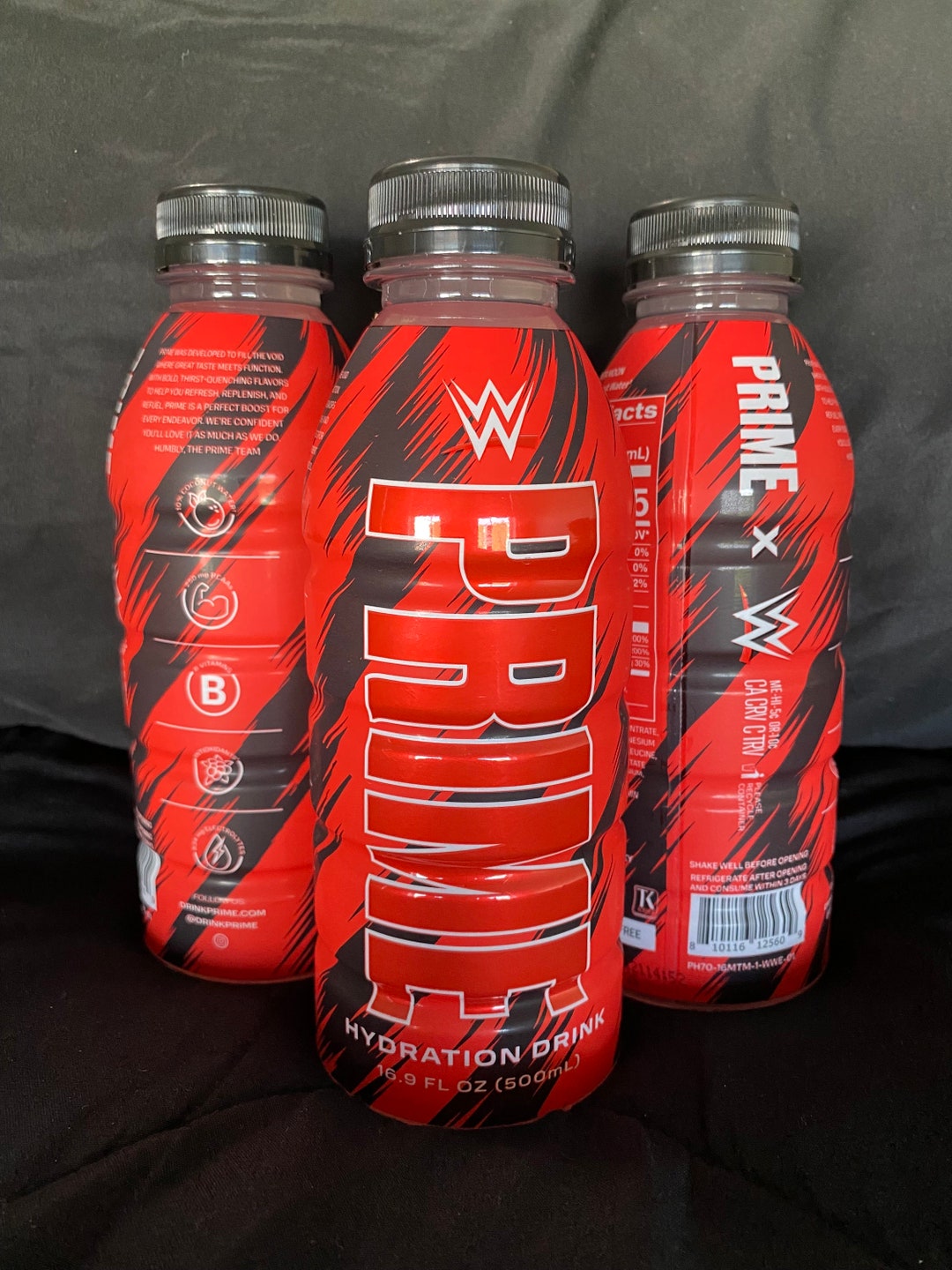 Prime WWE Special Limited Edition Meta Moon Red & Black Bottle - Etsy