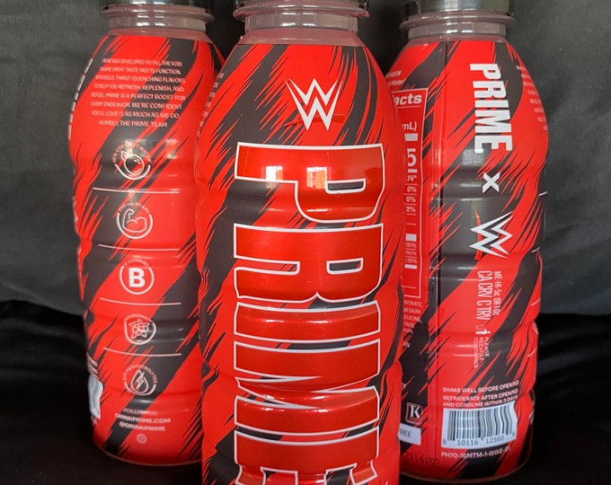 Prime WWE Special Limited Edition Meta Moon Red & Black Bottle - Etsy