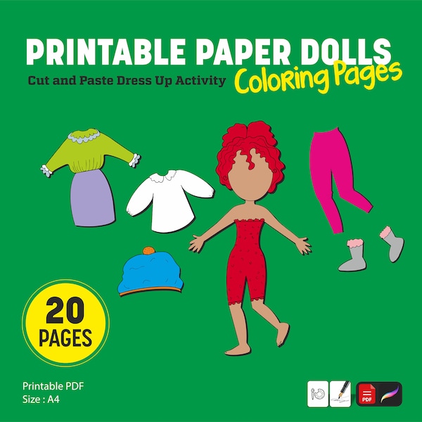 Dress up Activity Book - Etsy