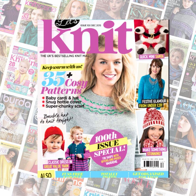 1100+ Knitting Magazine Digital Collection | Instant Download | Burda ...
