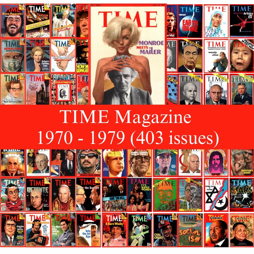 Time Magazine Digital Collection - 1970's (1970-1979) - 403 Issues - Etsy