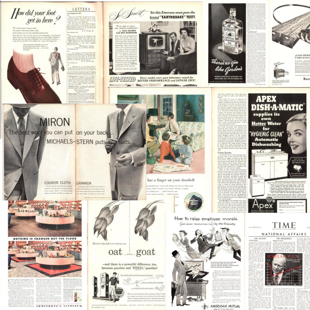 Time Magazine Digital Collection - 1950's (1950-1959) - 362 Issues - Etsy