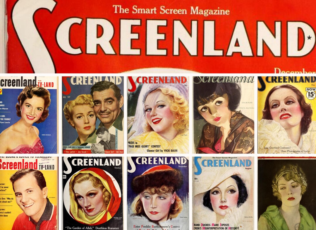 320 Vintage Hollywood Magazines Collection - 1920s to 1950s Screenland ...