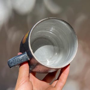 14oz Hand Thrown, Hand Painted, California Poppy Mug Ceramic Pottery ...