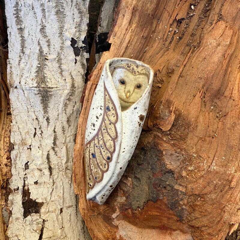 Ceramic Owl Sculpture - Etsy