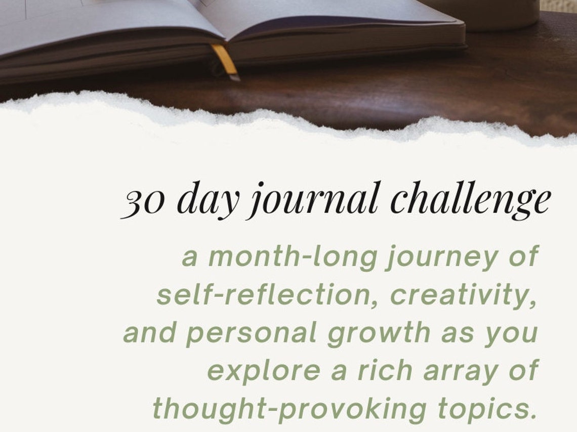 Printable Journal Cards, 30-day Journal Challenge With 32 Prompts ...