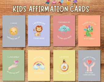 16 Printable Christmas Affirmation Cards for Kids Positive - Etsy