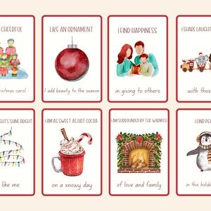 16 Printable Christmas Affirmation Cards for Kids | Positive Holiday ...