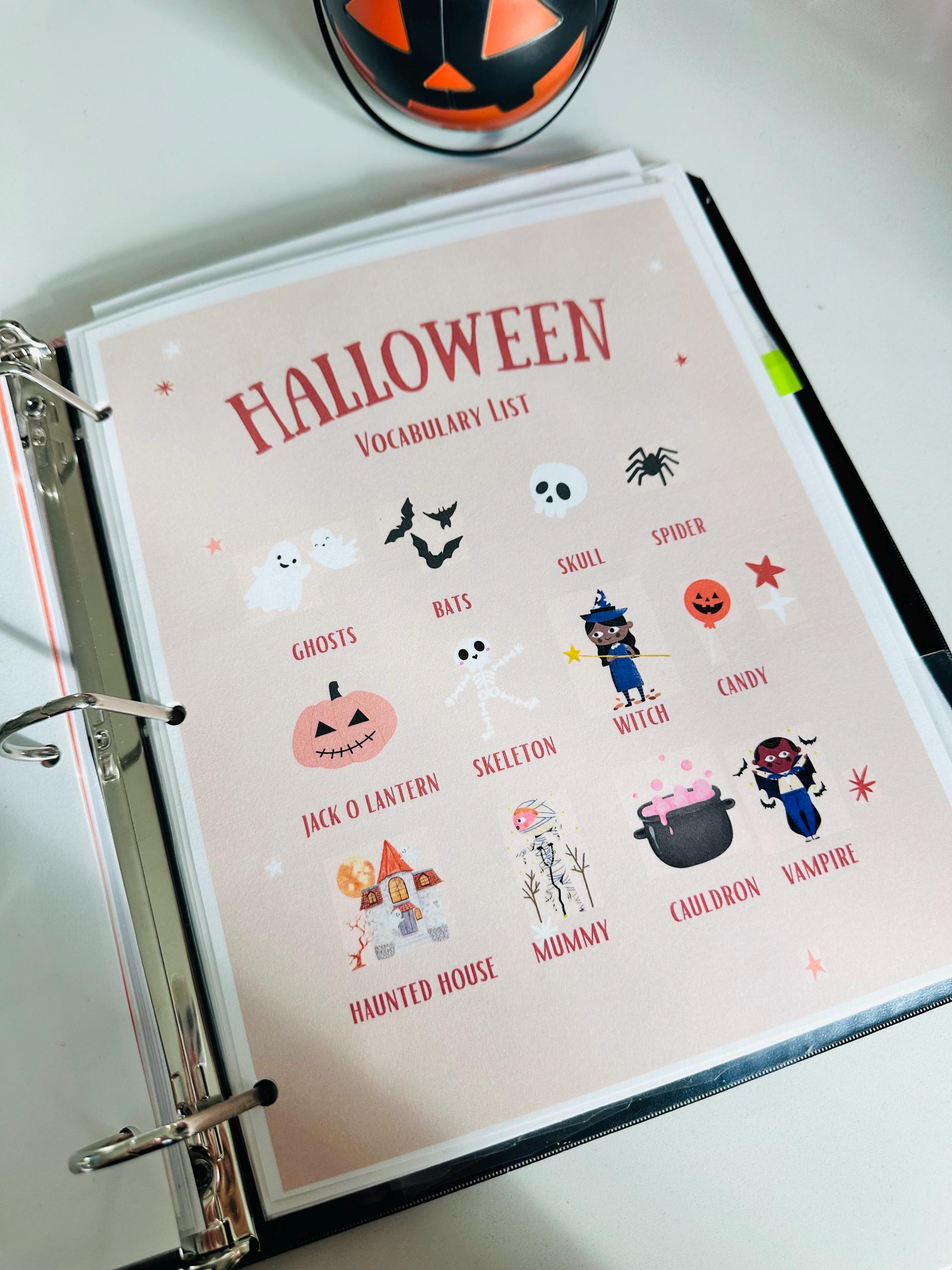 Printable 13 Page Halloween Busy Book | Preschool & Kindergarten ...