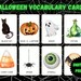 16 Printable Halloween Vocabulary Cards for Kids | Children's Spooky ...