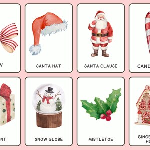 Printable Christmas Vocabulary Cards for Kids - Set of 20 | Fun and ...