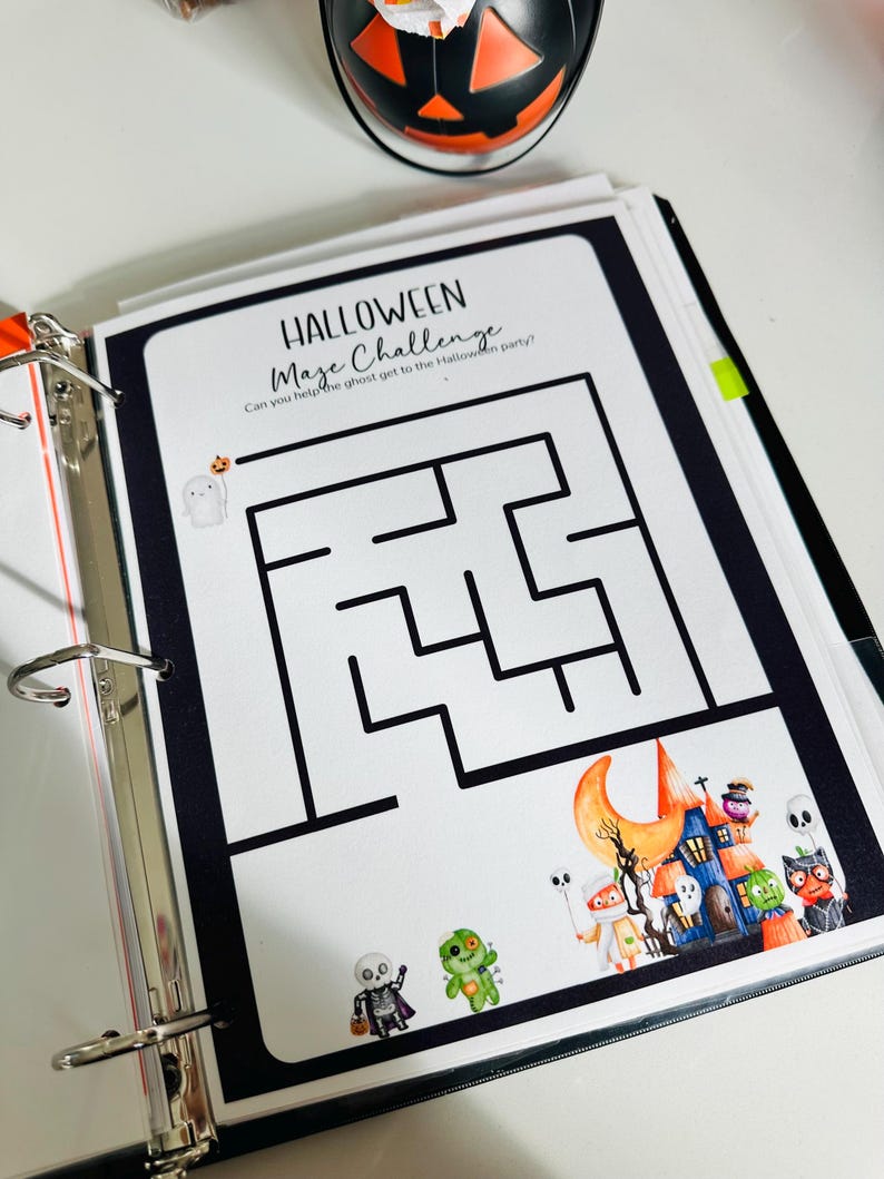 Printable 13 Page Halloween Busy Book | Preschool & Kindergarten ...