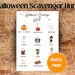 Halloween-themed Printable Scavenger Hunt for Kids | Spooky Scavenger ...