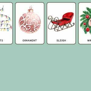Printable Christmas Vocabulary Cards for Kids - Set of 20 | Fun and ...