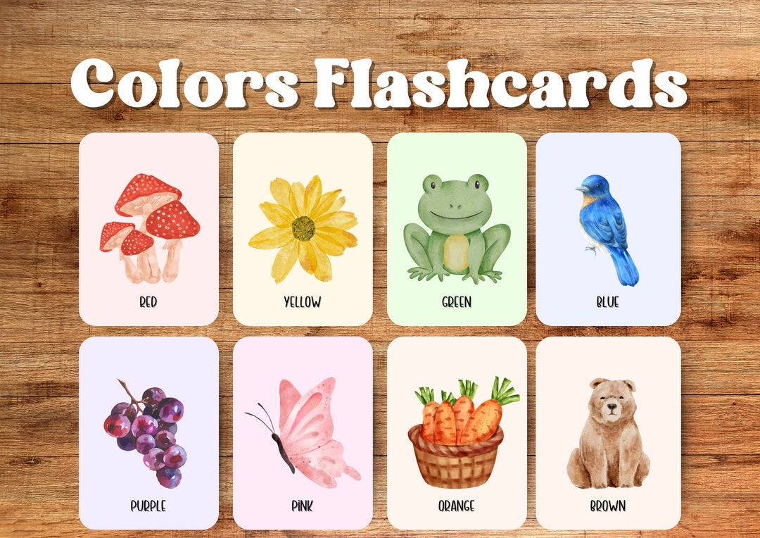 Printable Colors Flash Cards for Kids | Learn Colors | Color Cards ...