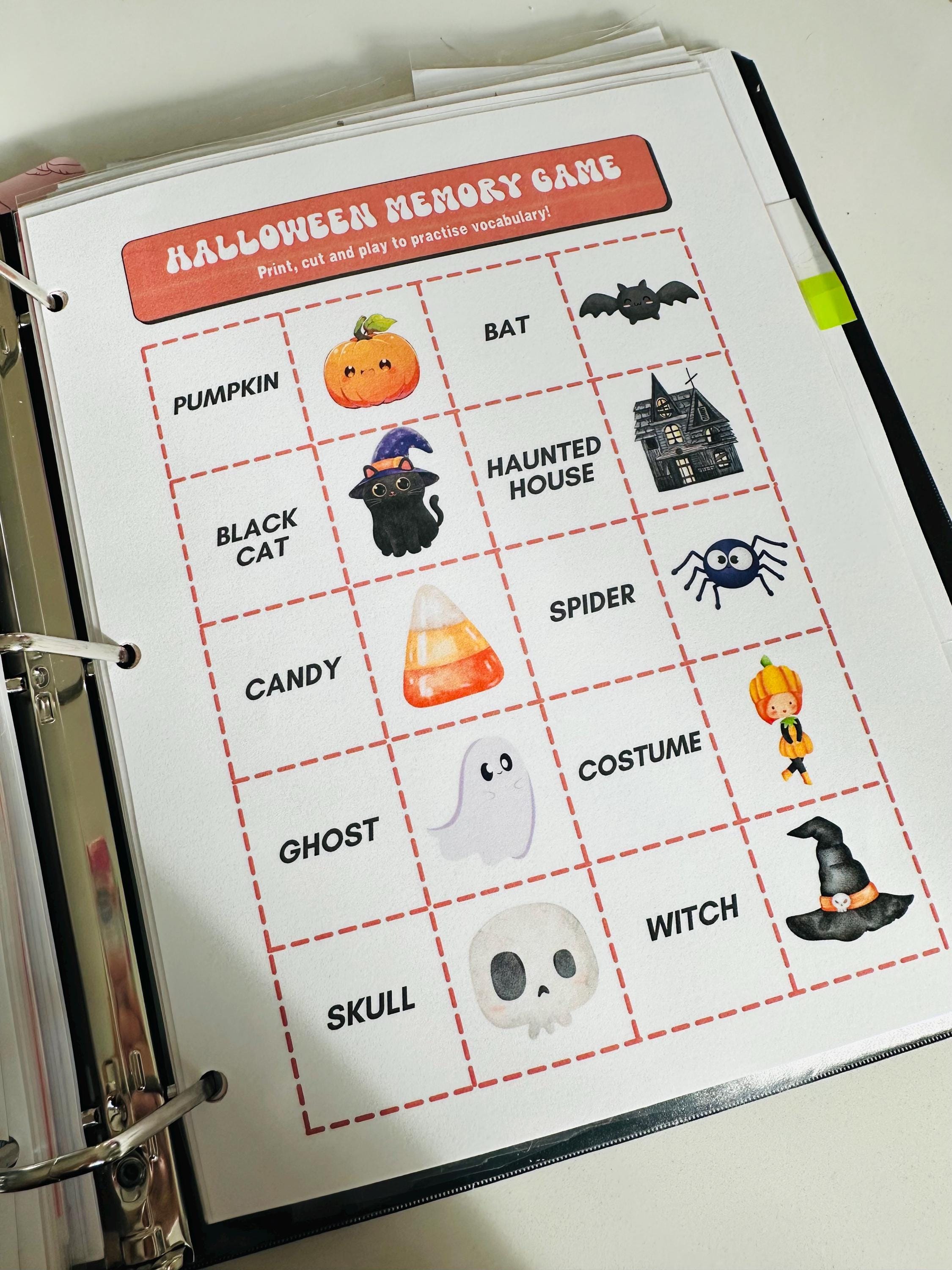 Printable 13 Page Halloween Busy Book | Preschool & Kindergarten ...