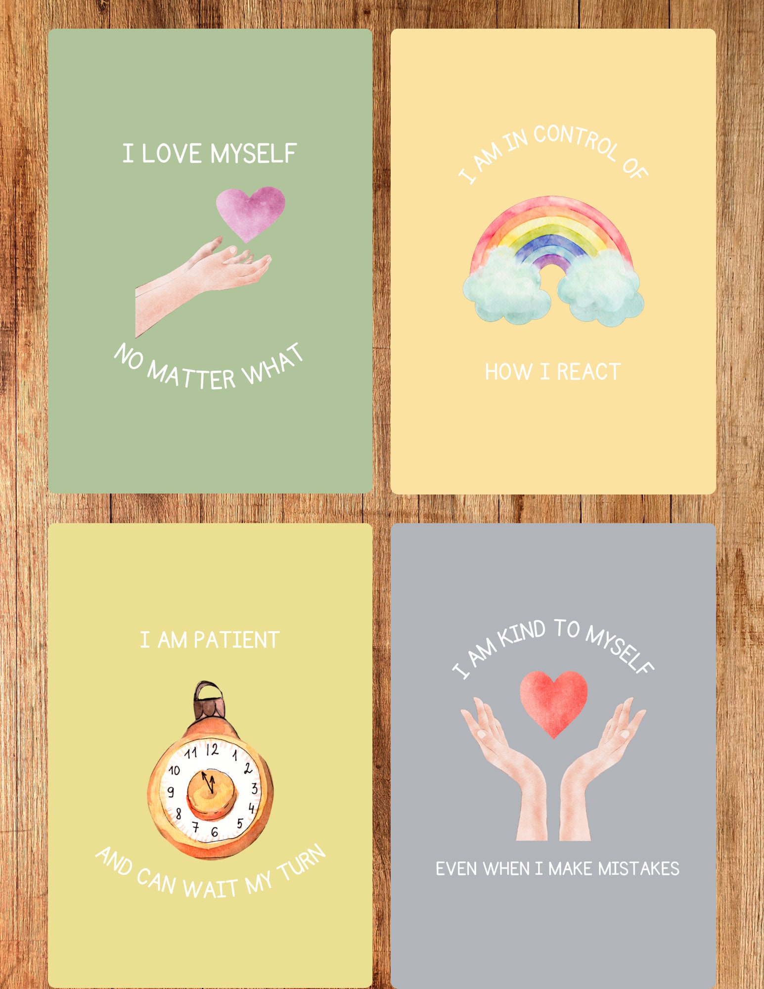 Printable Affirmation Cards for Kids Set of 16 Positive - Etsy