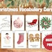 Printable Christmas Vocabulary Cards for Kids Set of 20 Fun and ...