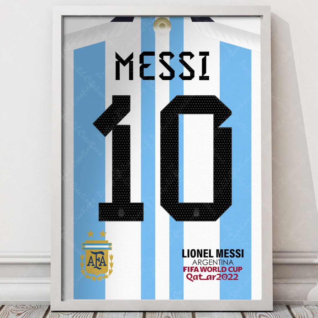 Lionel Messi iconic Moment's Jersey Art Print - Etsy