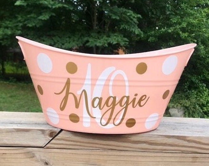 Custom Birthday Buckets, Personalized Birthday Bucket, Bucket With Name ...