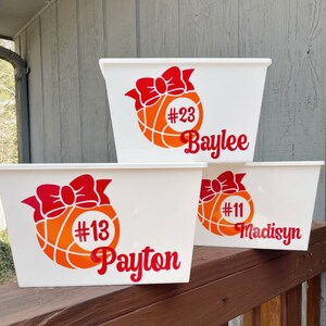 Personalized Basketball Team Buckets, Basketball Team Gift, Basketball ...