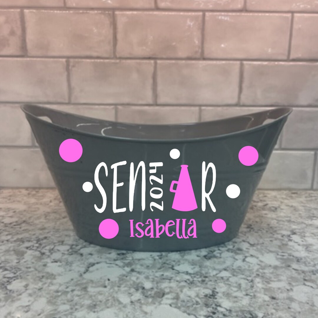 Personalized Cheer Team Buckets, Cheerleading Team Gift, Cheerleading ...