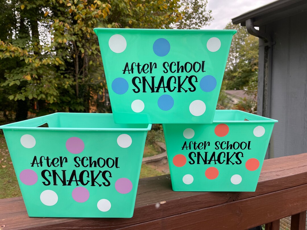 Custom Snack Storage Buckets, Personalized Bucket, Bucket With Name ...