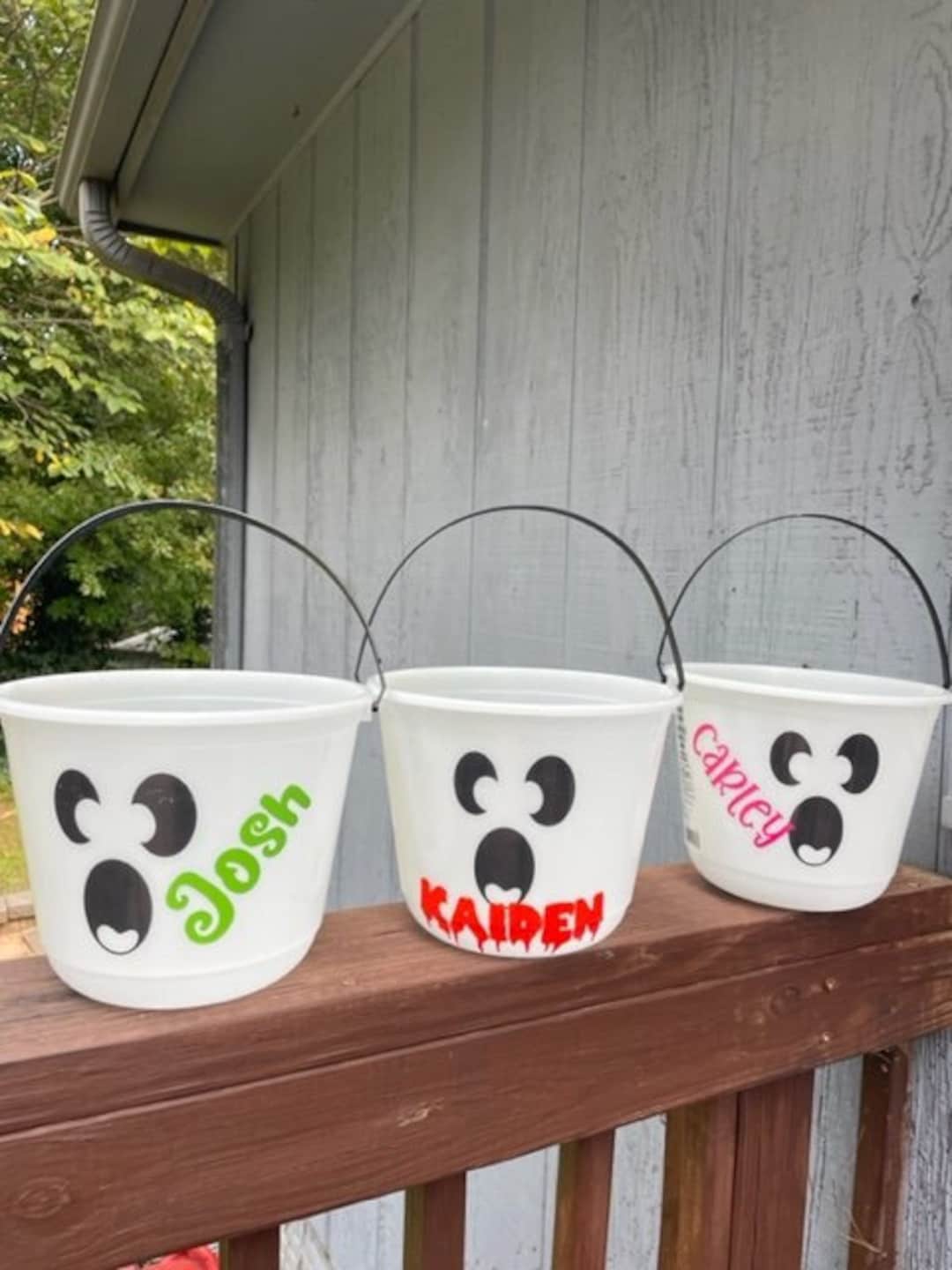 Glow in the Dark Halloween Buckets, Custom Halloween Buckets ...