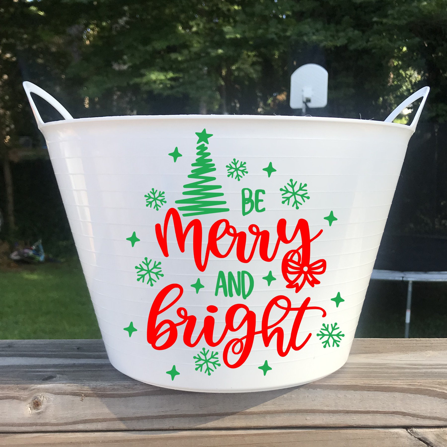 Merry and Bright Gift Basket, Christmas Basket, Christmas Gifts, Happy ...