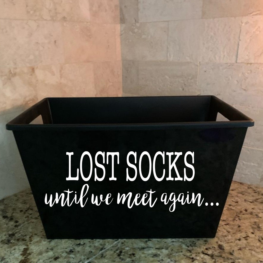 Lost Socks Bucket, Bucket for Socks, Laundry Basket, Laundry Room Decor ...
