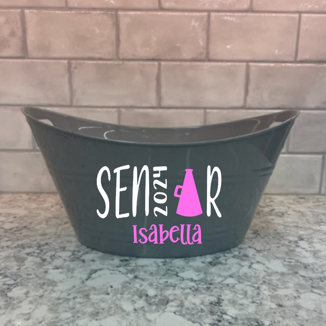 Personalized Cheer Team Buckets, Cheerleading Team Gift, Cheerleading ...