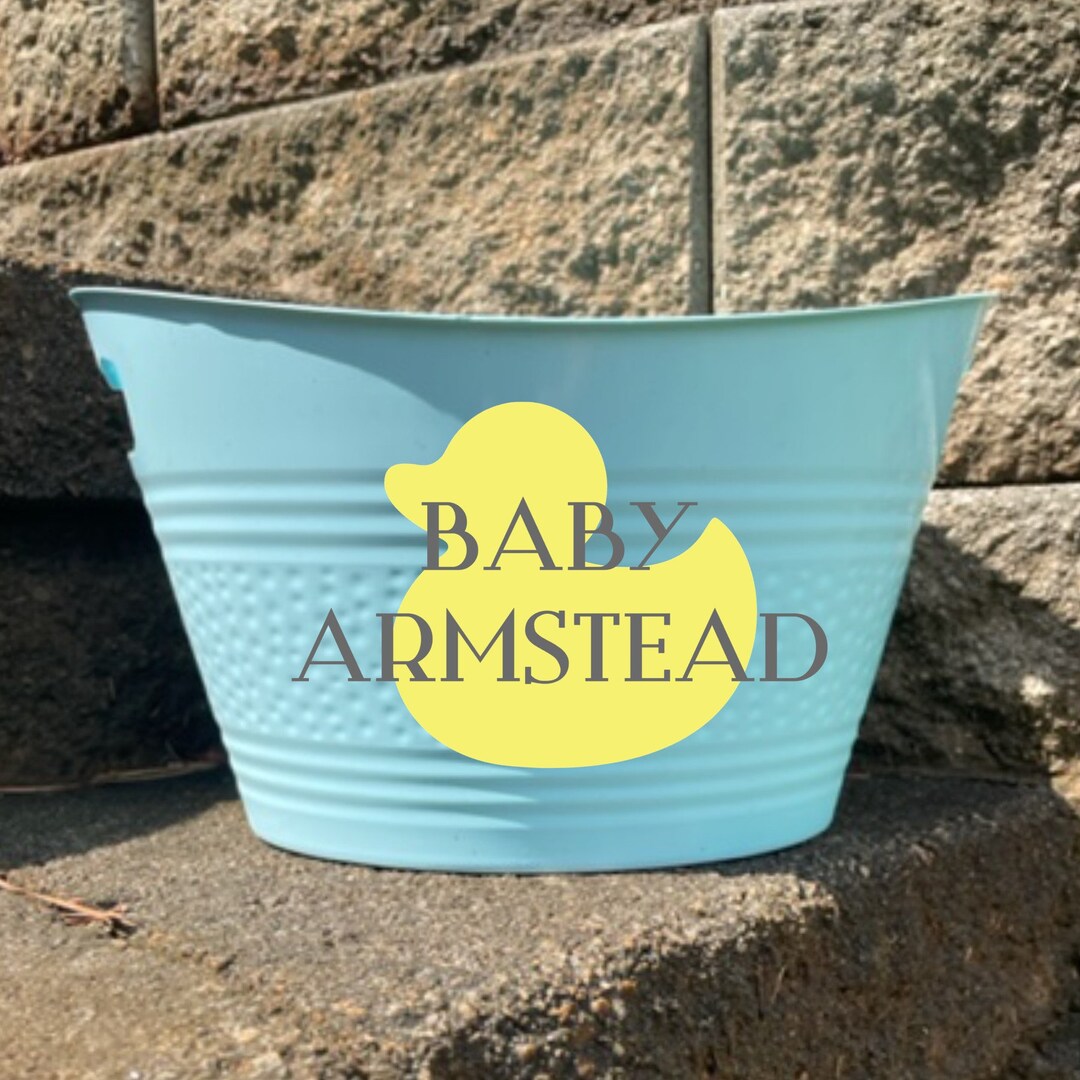 Baby Shower Gift Basket, Custom Baby Name Buckets, Personalized Name ...