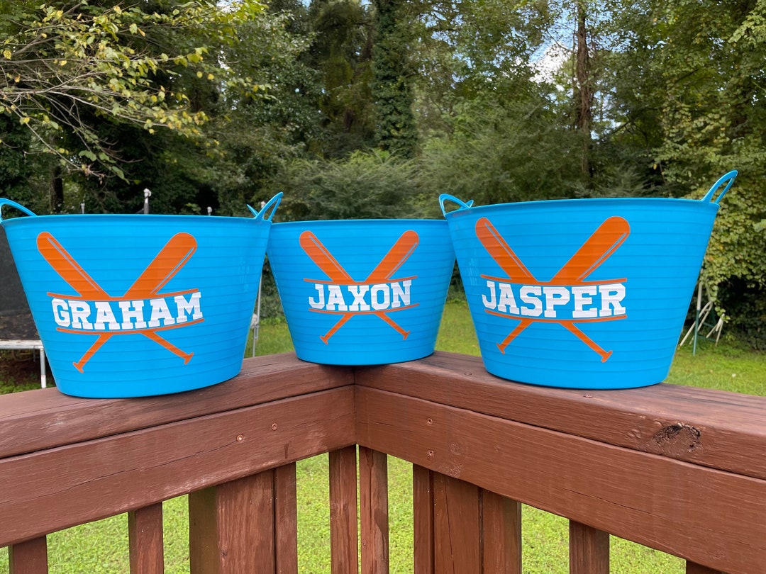 Baseball Dug Out Buckets, Personalized Baseball Buckets, Senior Night ...