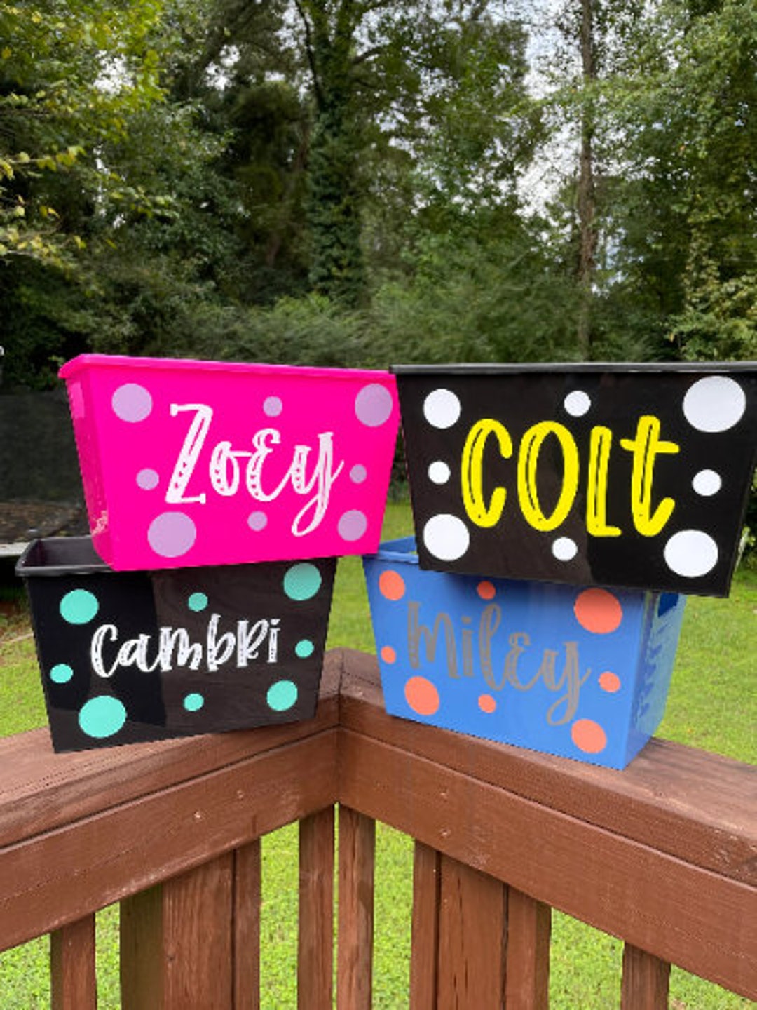 Custom Name Buckets, Personalized Name Bucket, Bucket With Name ...