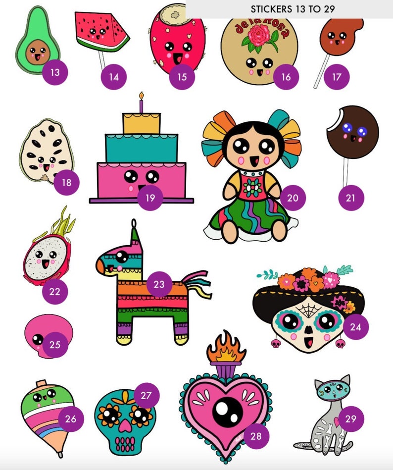 CUSTOM STICKER SHEETS, Kawaii Cute Stickers-stationary, Great for ...