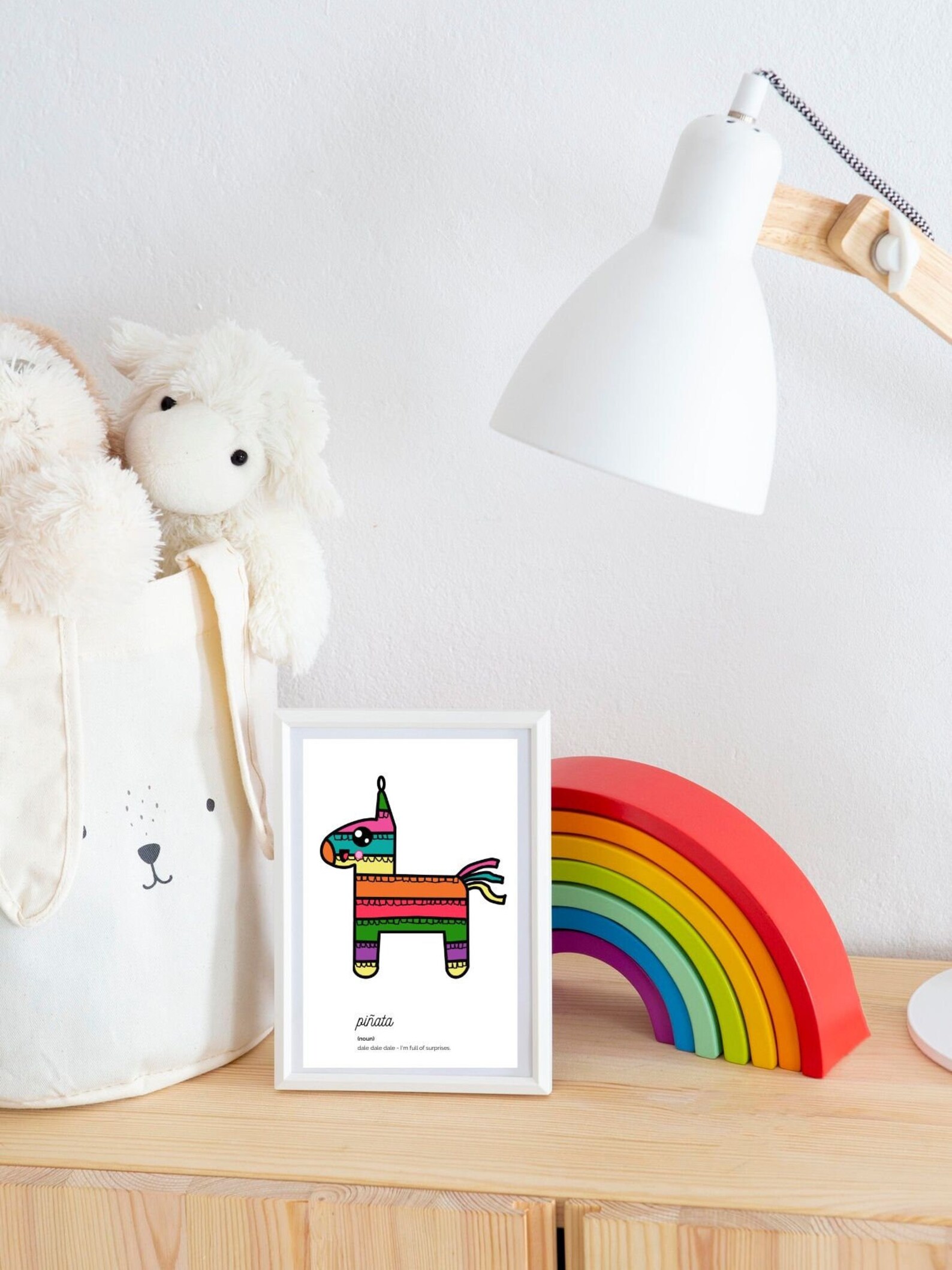PIÑATA MINI Print, Cute Kawaii Decor for Children, Baby, Toddler Rooms ...