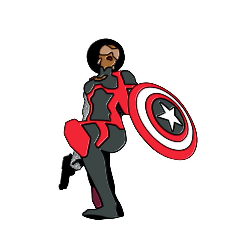 EXCLUSIVE Mercedes misty Knight Enamel Pin - Etsy