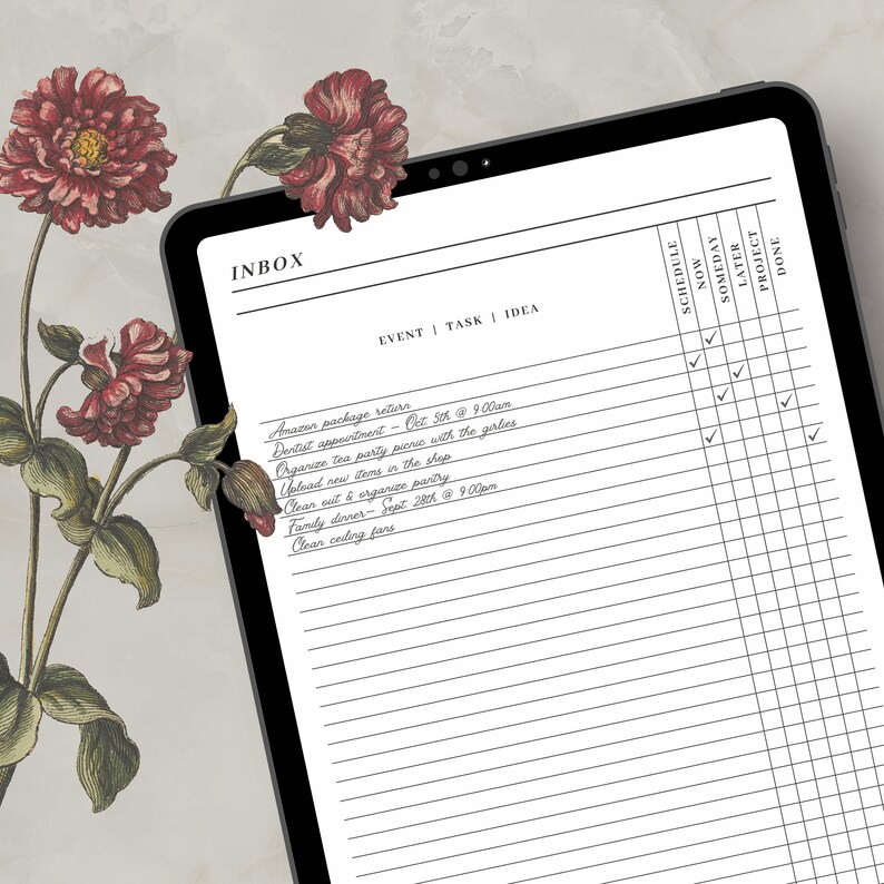 Inbox Tracker, Inbox System, Task Organizer, Brain Dump, Idea Organizer ...