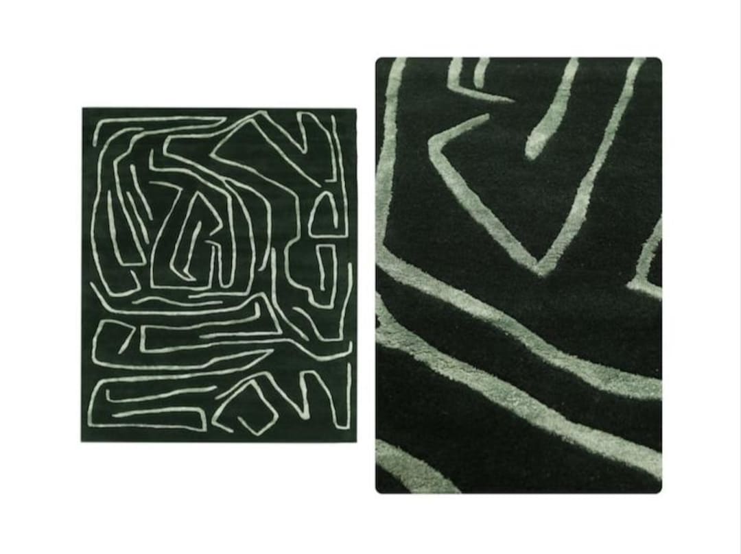 Hand Tufted Rug for Living Room Handmade Carpet for Bedroom & All Sizes ...