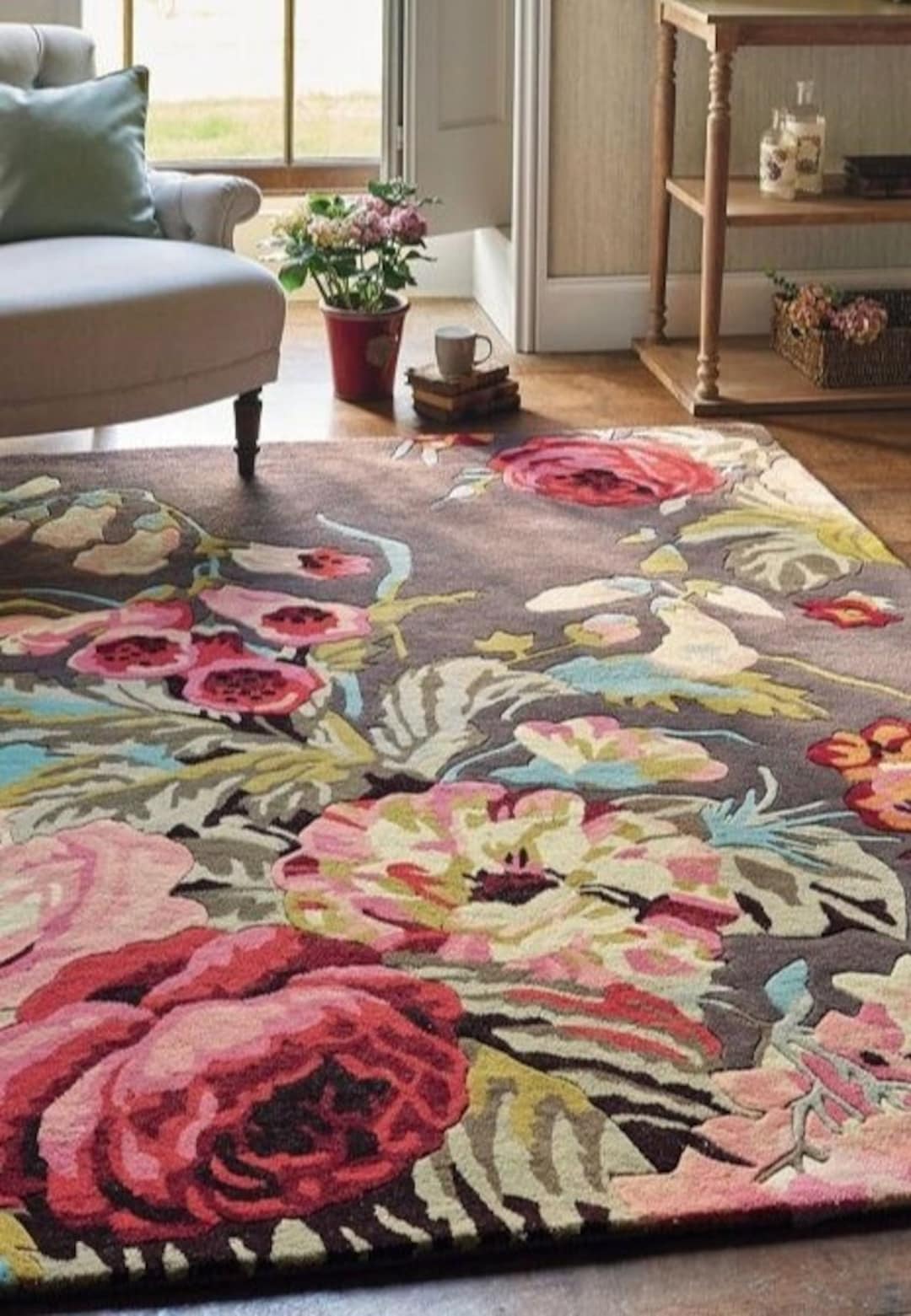 Hand Tufted Sanderson Stapleton Rug – Rosewood Handmade Wool Area Rugs ...